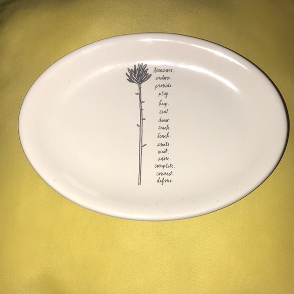 Rae Dunn | Dining | Nwt Oval Dish By Rae Dunn With Positive Wording ...